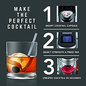 Bartesian Premium Cocktail and Margarita Machine for the Home Bar with Push-Button Simplicity and an Easy to Clean Design (55300)