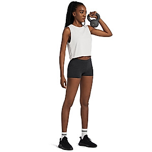 BALEAF Workout Tops for Women Crop Tank Top Quick Dry Athletic Gym Exercise Sleeveless Shirts Muscle Yoga Loose Fit White S