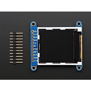 Adafruit 1.44" Color TFT LCD Display with MicroSD Card breakout [ADA2088]