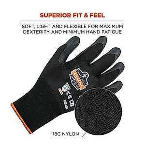 Ergodyne - 7001 2Xl Blk Abras Resis Nitrile-Coated Gloves Dsx (17956)