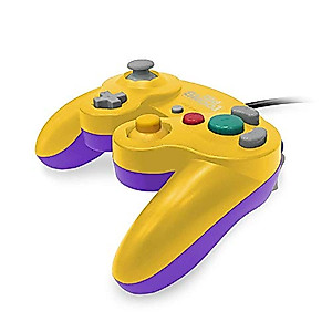 Old Skool GameCube/Wii Compatible Controller - Yellow/Purple Special Edition