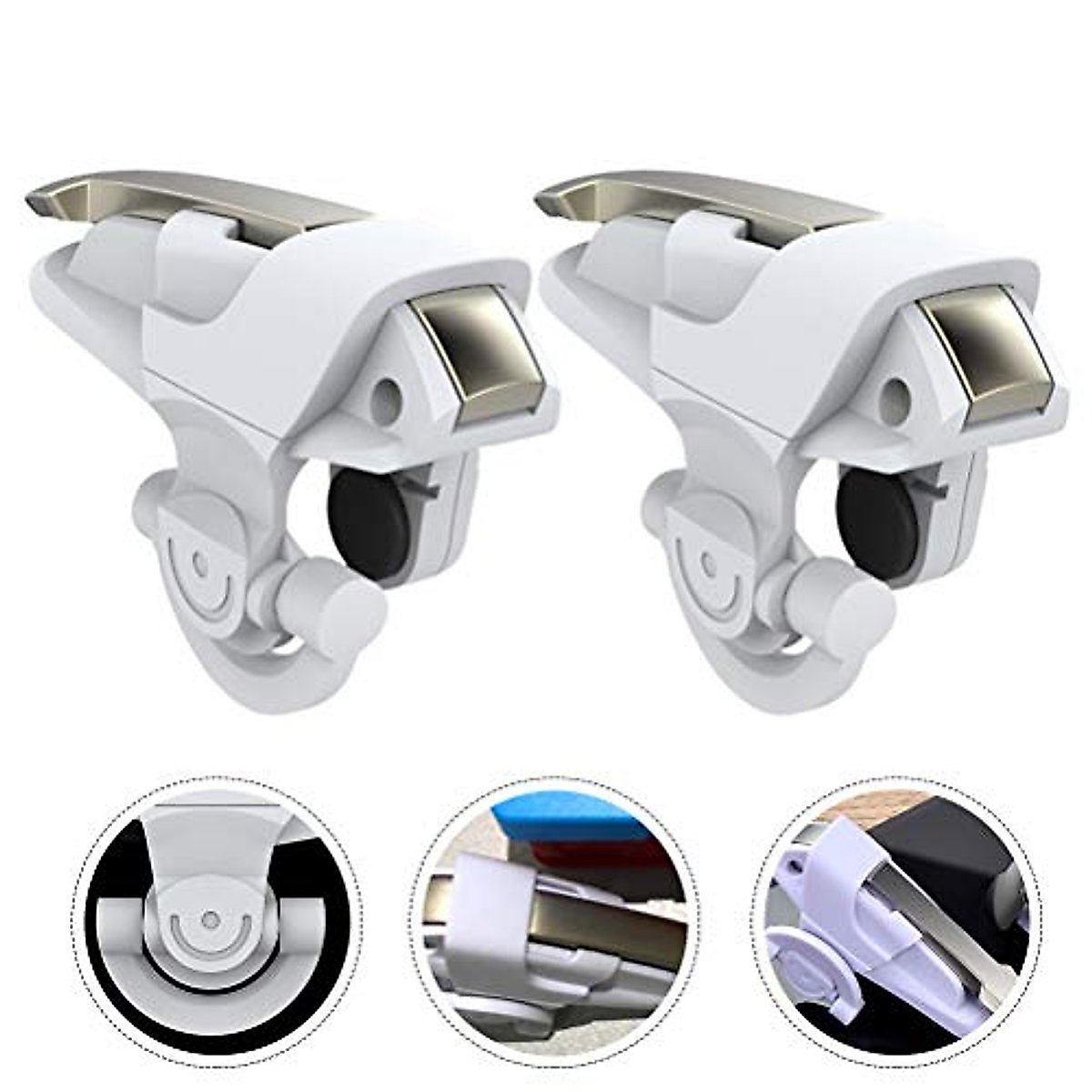 Hand Grips 1 Pair Mobile Game Trigger Phone Game Shooting Handle Button Controller Call Phone Accessories for Women Men Ar Accessories