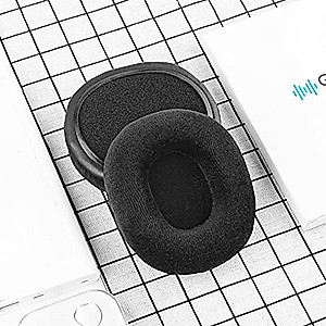 Geekria Comfort Velour Replacement Ear Pads for Sony MDR-7506, MDR-V6, MDR-CD900ST Headphones Ear Cushions, Headset Earpads, Ear Cups Cover Repair Parts (Black)