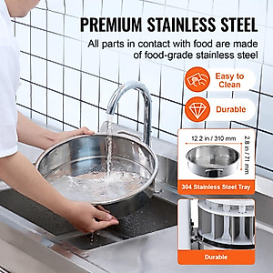 VEVOR Dough Divider,40PCS Manual Dough Divider Cutter,1.06oz - 4.94oz Dough Press Dough Cutting with 304 Stainless Steel Tray and Blade,Pastry Divider for Bakery,Restaurant,Commercial Food Preparation