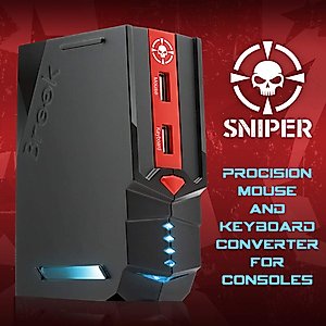 Brook Sniper - Precision Mouse and Keyboard Converter, to Play FPS Games Without a Controller, FPS Game Converter for PS4, PS3, Xb One, and Switch. for Splatoon 3, FPS Gaming Converter