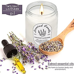 Candles for Home Scented, 4 Pack Scented Candles, Lavender Sage Candles Gifts for Women 28 oz Long Lasting Natural Soy Candles, Aromatherapy Candle Set Stress Relief Meditation Bath for Women Birthday