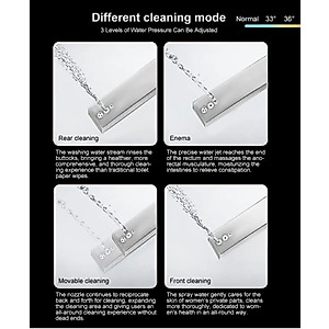 Homary Modern Small Smart Toilet Bidet, Floor Mounted Automatic Toilets for Bathroom, One-Piece Elongated Inteligente Toilet with Auto Flush,Heated Seat, Warm Water, Self Cleaning