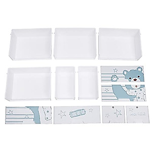 Plastic Drawers Dresser, Storage Cabinet with 6 Drawers, Closet Drawers Tall Dresser Organizer for Clothes,Playroom,Bedroom Furniture, 5 Wheels, 2 Locks, 66lbs Load Capacity (White - Polar Bear)