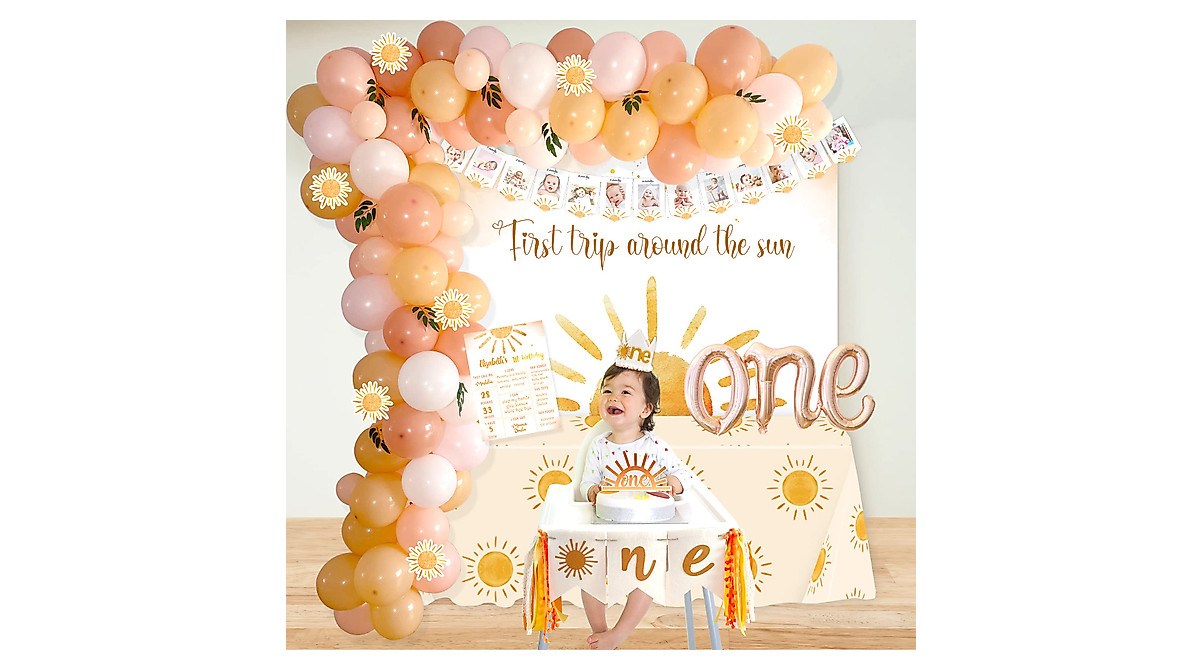 Boho Sun 1st Birthday Decorations for Girls