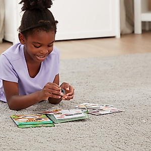 Melissa & Doug On the Go Make-a-Face Reusable Sticker Pad Travel Toy Activity Book – Pet Animals (10 Scenes, 65 Cling Stickers)