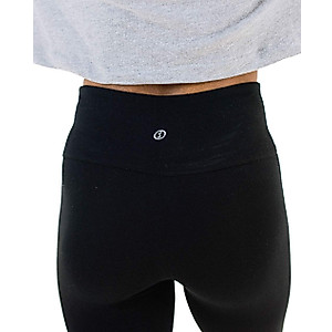 Spalding Women's High Waisted Essential Capri Legging, Black, X-Large