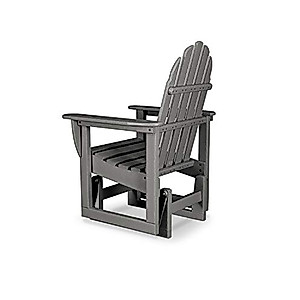 POLYWOOD® Classic Adirondack Glider, Slate Grey