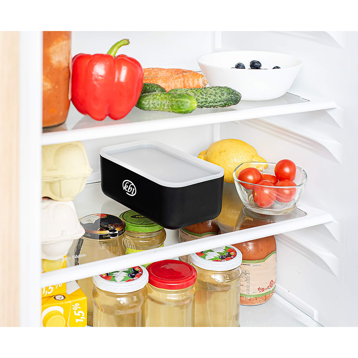 Cheese Grater with Container and Lid & Peeler Set - Vegetable Fruit Multi-Function Stainless Steel Kitchen Utensil Kit with Black Food Plastic Storage Stable Box - Hand Chopper Graters & Peelers