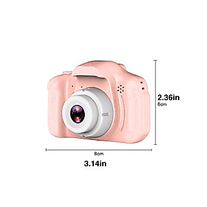eDealz Full 1080P Kids Selfie HD Compact Digital Photo and Video Rechargeable Camera with 32GB TF Card & 2" LCD Screen and Micro USB Charging Drop Proof (Pink Kit)