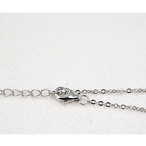 Sterling Silver Waterdrop Pear Shape Pendant Droplet Necklace