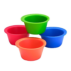 Curious Chef 4-Piece Silicone Pinch Bowl Set for Kids, Dishwasher Safe, Made with BPA-Free Plastic, Real Cooking, and Baking Kitchen Tool