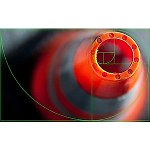 Golden Ratio/Fibonacci Composition View Finder/Viewer Photography/Painting/Drawing Credit Card Size Fits in Wallet/Camera Bag