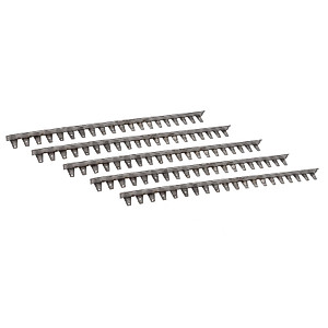 Garden Edging Border, Exquisite Workmanship 10Pcs Beautiful Appearance Stainless Steel Landscape Edging Border for Villa for Flower (50mm*50mm*1.0mm)