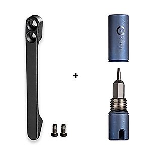 CIVIVI Titanium Pocket Clip Bundled with CIVIVI Key Bit Torx