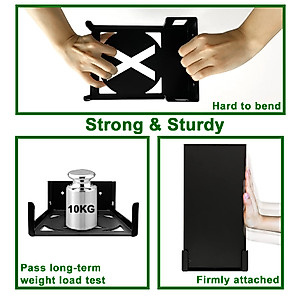 Wall Mount for Xbox Series X (Mount The Console & Accessories on Wall Near or Behind TV with Power Button Front/Left/Right), Wall Shelf Bracket Kit for XSX System