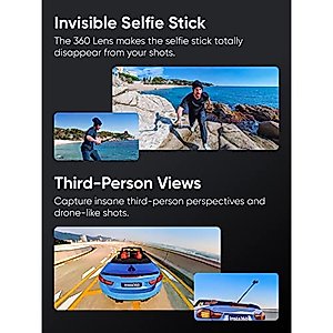 Insta360 ONE RS Twin Edition – Waterproof 4K 60fps Action Camera & 5.7K 360 Camera with Interchangeable Lenses, Stabilization, 48MP Photo, Active HDR, AI Editing