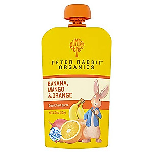 Pumpkin Tree Peter Rabbit Organics Mango, Banana and Orange Snacks, 4 Oz (Pack of 10)