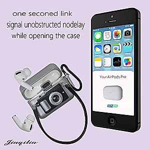 AVIUOG New Airpods pro case (2022) Silicone Protective Cover, Cute and Funny Design, Funny Compatible with Airpods case Cover, Unique Camera Shape, 3D Wristband Airpods Case(Airpods pro)