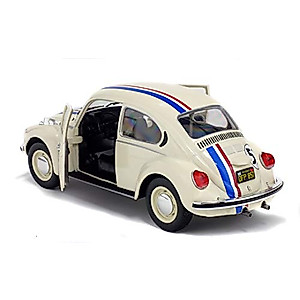 Solido 421184040 1:18 VW Käfer 1973 Volkswagen Beetle 1303 Racer 53" Die-Cast Model, Beige, Scale