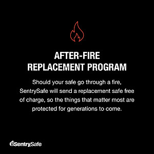 SentrySafe Fireproof and Waterproof Safe Box with Key Lock, Fire and Water Chest Safe for Valuables, 0.28 Cubic Feet, 6.6 x 15.4 x 14.3 Inches, CHW20221