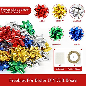 joyhalo 24 Pack Gift Boxes with Lids for Presents - White Small Large Chritsmas Gift Boxes Bulk for Clothes with Ribbon and Flowers, Assorted Sizes for Wrapping Gifts, Shirt, Gift Wrapping Supplies