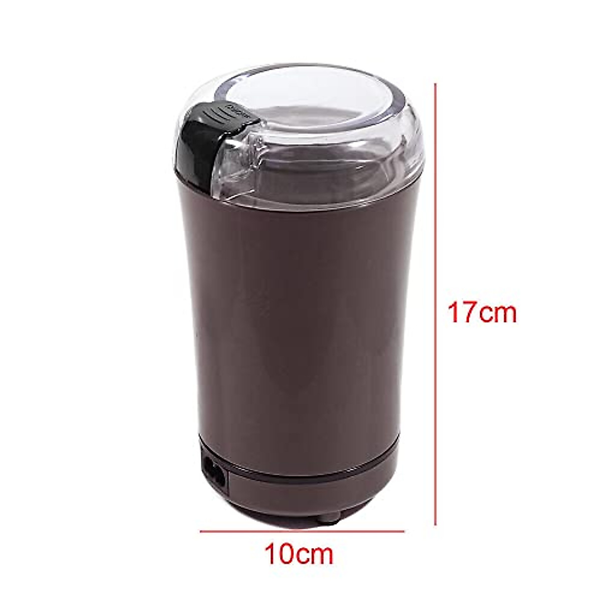 Xuthusman 110V Electric Coffee Bean Grinder Nut Seed Herb Grind Spice Crusher Mill Blender Mini 150W (Dark Reddish Purple)