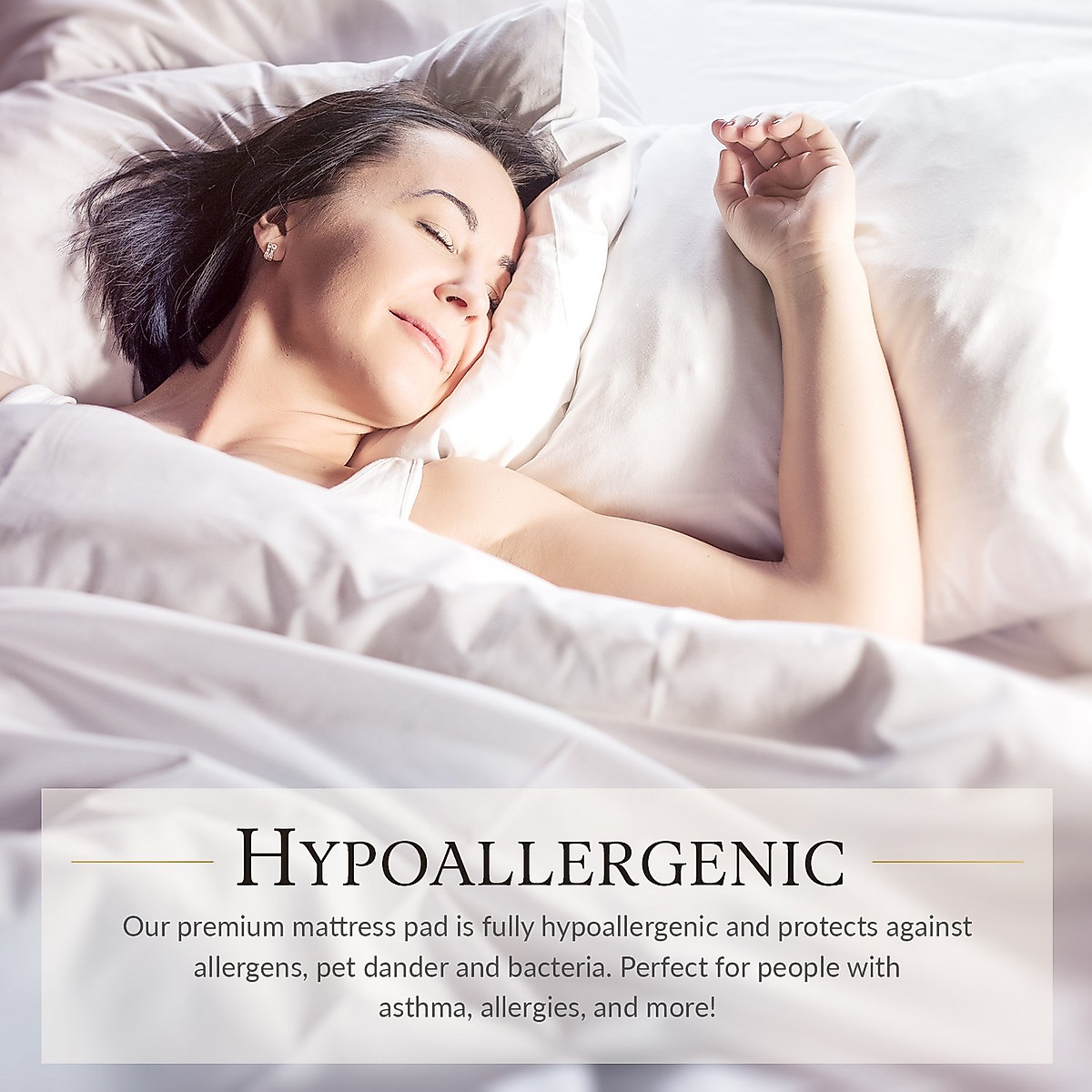 Beckham Hotel Collection Luxury Microfiber Mattress Pad - Quilted, Hypoallergenic, and Water-Resistant - Twin XL