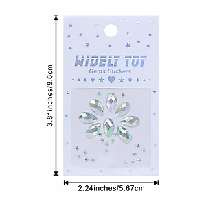 12Sets Noctilucent Face Jewels-Luminous Face Gems- Halloween Fluorescent Rhinestone Stickers Eye Body Euphoria Makeup Jewelry Glow in the Dark for Carnival Rave Festival Accessory Nail Art Decorations