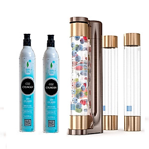 Fizzpod Sparkling Wine Making Kit Includes 2 C02 Cylinders and 3 One Liter Bottles. Sparkling Wine Fizzpod Limited Edition