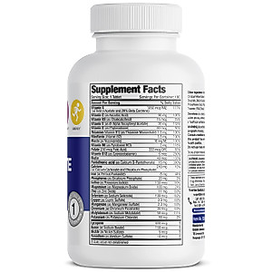 Bronson ONE Daily Men’s Complete Multivitamin Multimineral Once-Daily Multi for Active Men, 180 Tablets