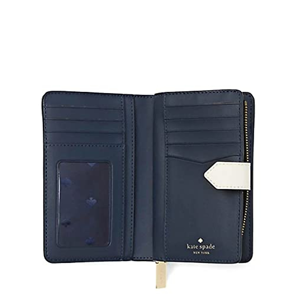 Kate Spade New York Staci Colorblock Medium Compact Bifold Wallet In Poolside