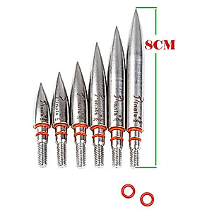 Pinals Archery 100 125 150 200 250 300 Grain Arrows Field Points Tips for Compound Recurve Bow Hunting Target 12PC 150 Grain