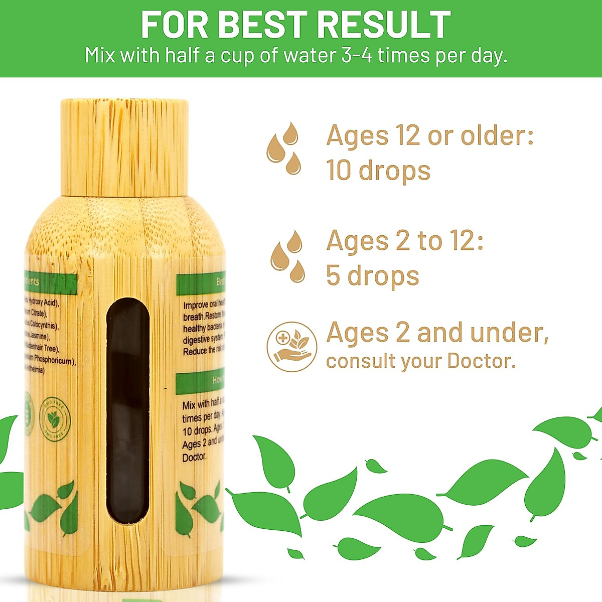 BM249 Halitosis, Natural Remedy for Bad Breath - Helps Improve Oral Health, Reduce Smelly Breath & Restore Healthy Bacteria in The Mouth, 30mL