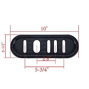 Mikatesi Universal 490-241-0010 Snowblower Slide Shoes Skid Shoe 2Pack Fits Most 2-Stage and 3-Stage Snow Throwers Compatible with Troy-bilt MTD Yard Machine - with Mounting Hardware Primer Bulb Kit
