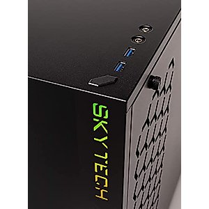 Skytech Gaming Azure Gaming PC Desktop – Intel Core i5 12600K 3.7 GHz, RTX 3060 Ti, 1TB NVME SSD, 16G DDR4 3200, 650W Gold PSU, AC Wi-Fi, Windows 10 Home 64-bit
