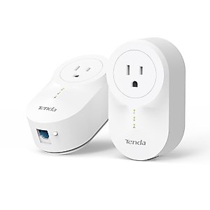 Tenda AV1000 Powerline Etherne Adapter Kit with Gigabit Ports, Ethernet Over Power, Plug&Play, Power Saving, Power Outlet Passthrough, Ideal for Gaming (PH6)