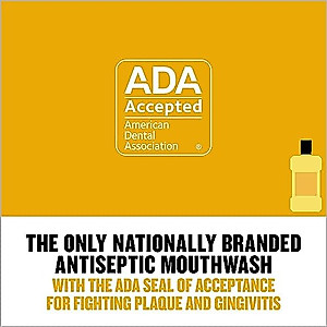 Listerine Antiseptic Mouth Wash Original Flavor Bottle, 1.5 L, 2 Piece