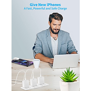 iPhone 15 Charger, 2-Pack USB C Charger, 20W USB C Fast Wall Charger with 6 ft USB-C Cable, USB C Charger Block for iPhone 15 Plus/15 Pro/15 Pro Max,iPad 10,iPad Pro,iPad Air 5/4,iPad Mini 6,Galaxy