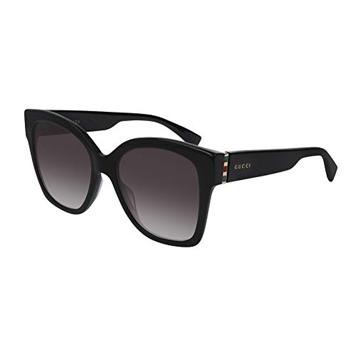 Gucci Women's Web Plaque Sunglasses, Black/Grey Gradient, One Size