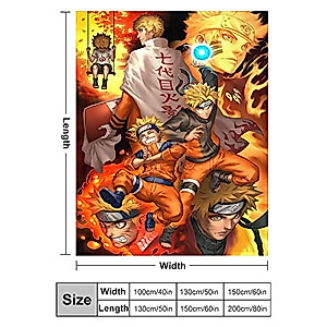 Anime Blanket Super Soft Flannel Throw Blankets for Adults Kids Traveling Camping Sofa Decor Gifts 50"X40"