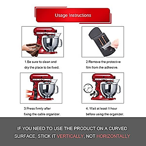 Cord Organizer for Appliances 8PACK Appliance Cord Wrapper,Cord Winder for Small Appliances, Mixer, Blender, Coffee Maker, and Air Fryer, Small Appliance Parts & Accessories(black) Cord Winder