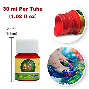 iMustech Finger Paints for Toddlers Non Toxic & Washable, Kids Paint Set for Fun Art Supplies for Preschoolers,Arts & Crafts Supplies (12 Colors Painting)