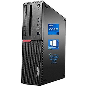 Lenovo ThinkCentre M900 SFF Desktop Computer, Intel Core i7-6700 Upto 4.0GHz, 32GB RAM, 1TB SSD, 4K 2-Monitor Support DisplayPort, HDMI, DVD-RW, AC Wi-Fi, Bluetooth, TDL - Windows 10 Pro (RENEWED)