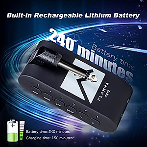 FLAMMA Guitar Headphone Amp Portable with 28 Drum Grooves 14 Built-in Effects 14 Amplifier Models 5 Tone Colors Support Bluetooth USB Audio Recording and Playback OTG Function Home Practice