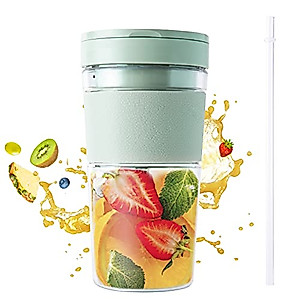 ROCKURWOK Personal Blender, Portable Small Mini Blender with USB for Shakes and Smoothies, 10 Oz, Green